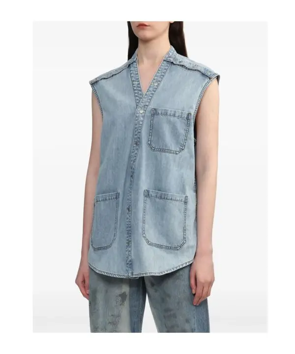 Y/project Decal Denim Vest