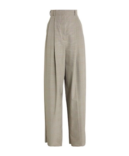 Sportmax Plaid Straight Leg Trousers