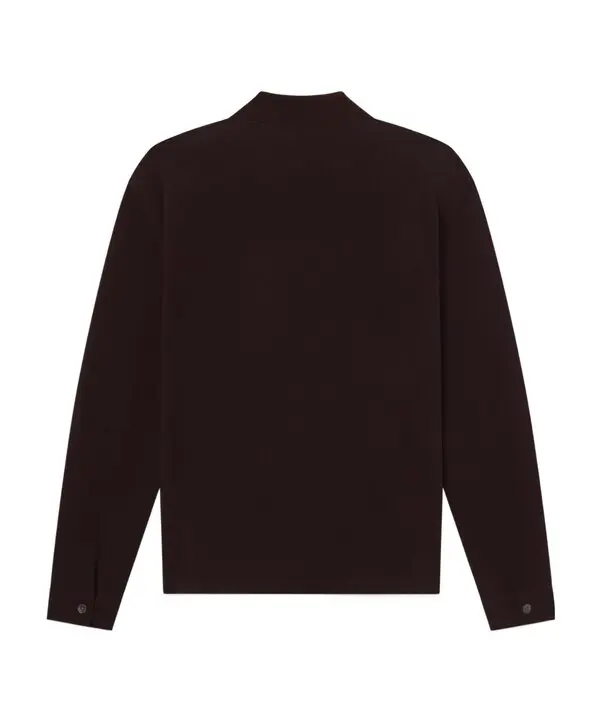 FRAME Long-sleeved Piqué Polo Shirt