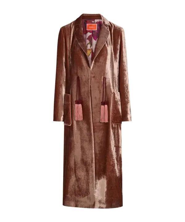 La DoubleJ Duster Tassel Velvet Coat
