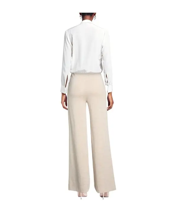 Max Mara Minimalist Solid-color Wool Wide-leg Pants