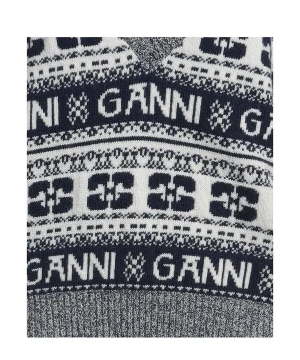 GANNI Two-tone Knit Vest