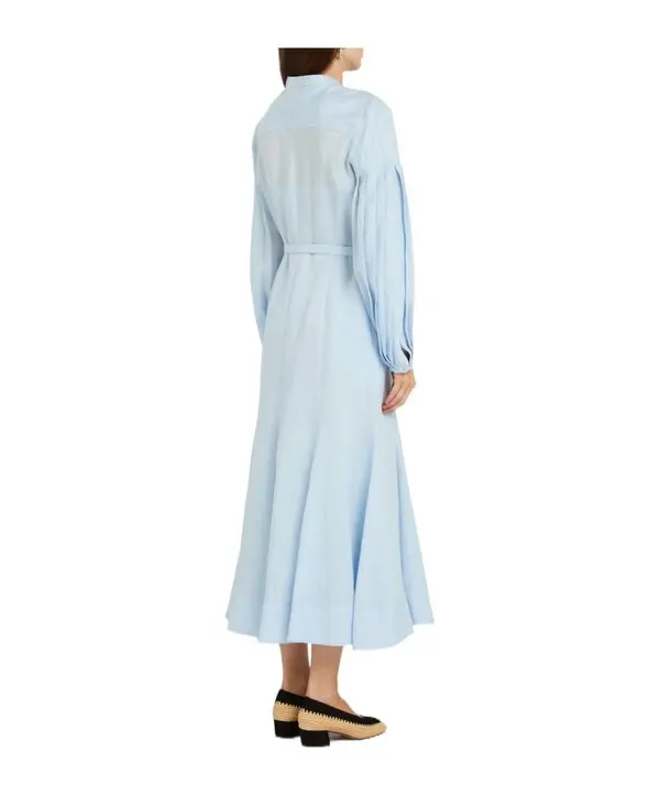 Gabriela Hearst Linen Midi Shirt Dress