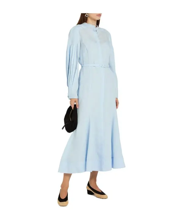 Gabriela Hearst Linen Midi Shirt Dress