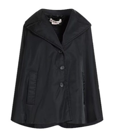 Marni Sleeveless Cape Coat With Notched Lapel