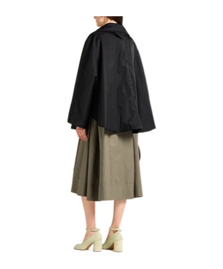 Marni Sleeveless Cape Coat With Notched Lapel