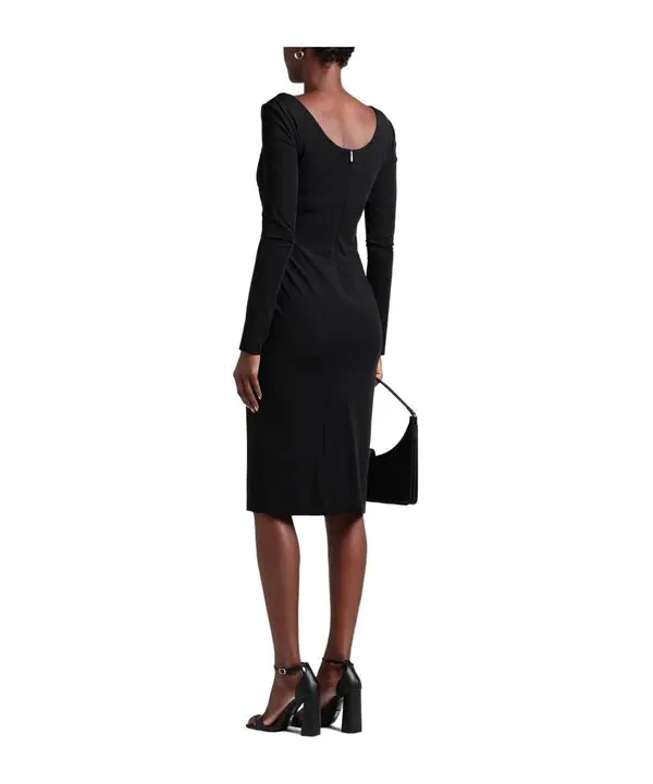 Max Mara V-neck Long Sleeve Bodycon Dress