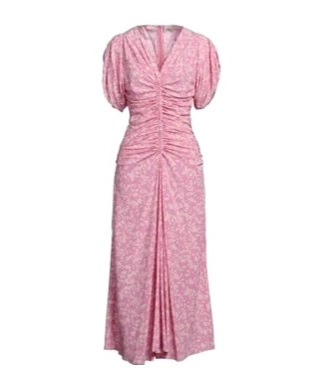 Isabel Marant Étoile V-neck Fashion Short-sleeve Dress - Pink