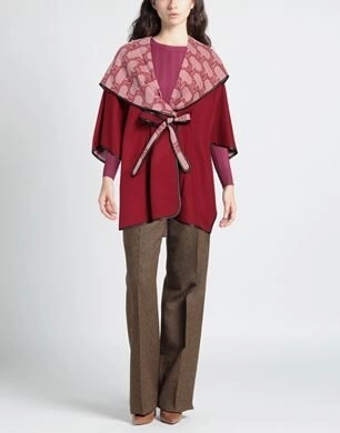 Max Mara Stylish Versatile Reversible Belted Cape Coat