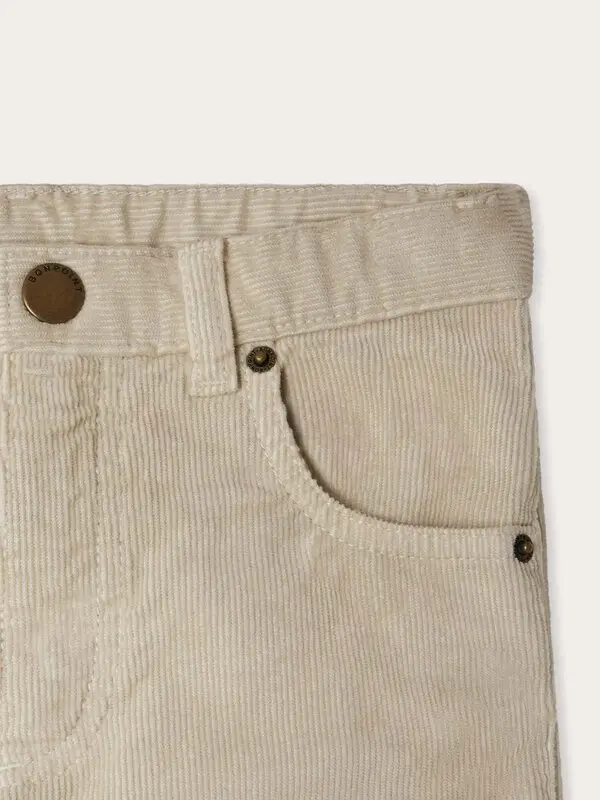 Bonpoint Jagger Organic Cotton Velvet Straight-leg Pants