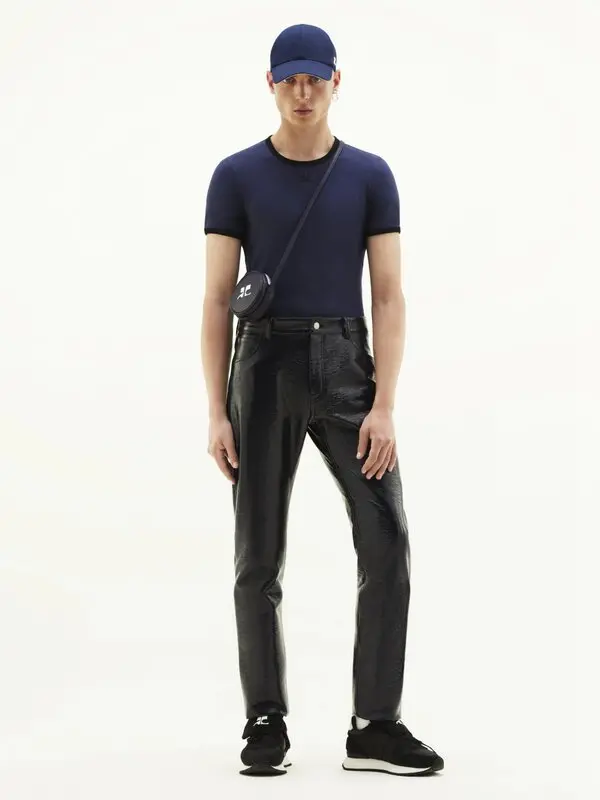 COURREGES Courrèges Bumpy Contrast Crewneck T-shirt