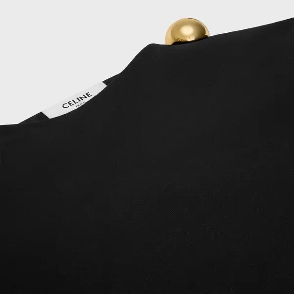 Celine Draped Wool Silk Top