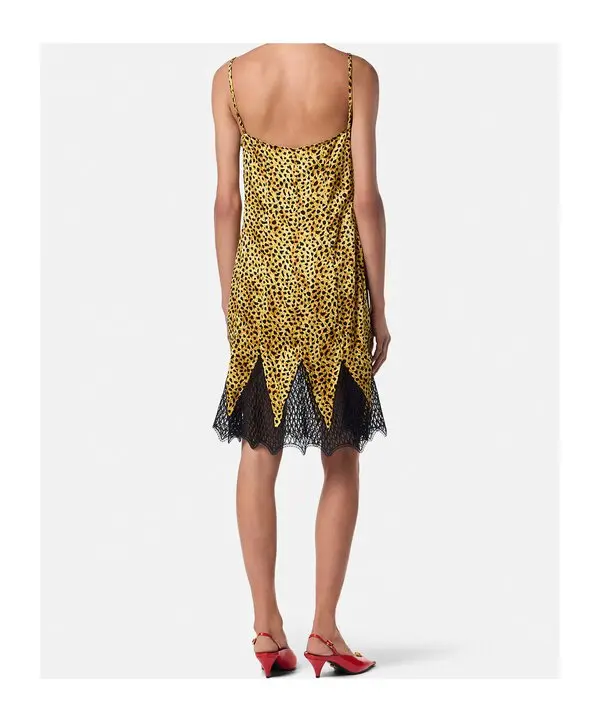 Versace Leopard-printed Slip Dress