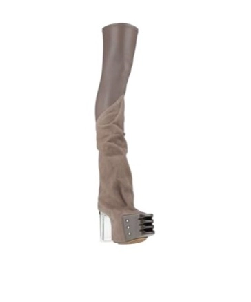 Rick Owens Square-toed Leather Boots