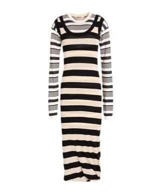 Marni Stripe Long-sleeved T-shirt Dress