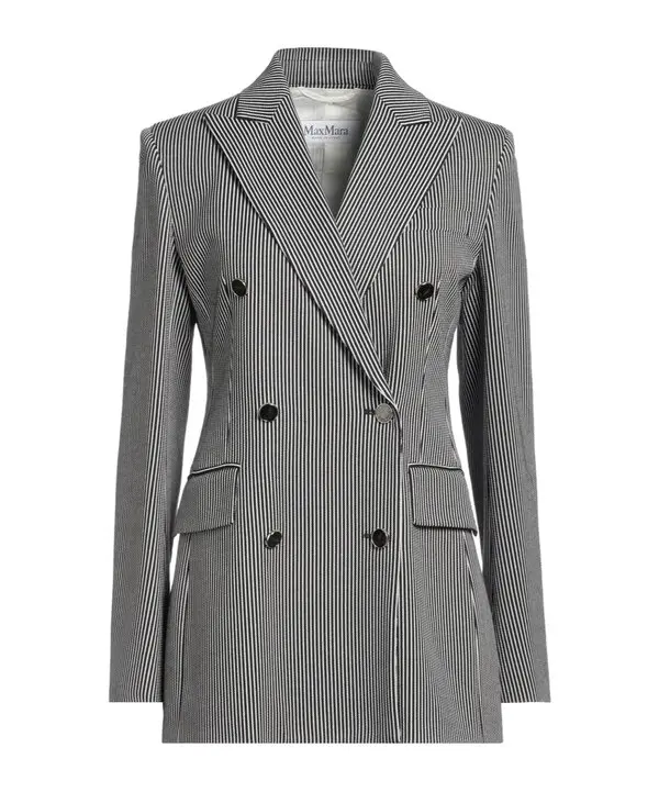 Max Mara Double-breasted Striped Suit Jacket