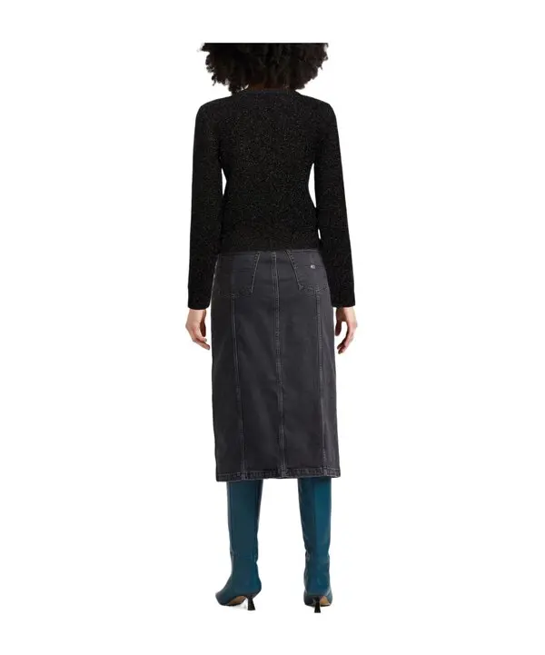 GANNI Long-sleeved Knitted Cardigan With Button Detail