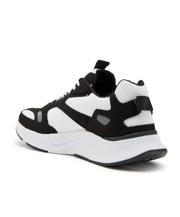 Valentino Garavani Mesh And Suede Lace-up Sneakers