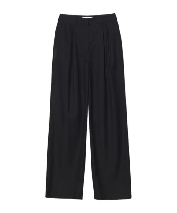 DUNST Pleated Straight-leg Trousers
