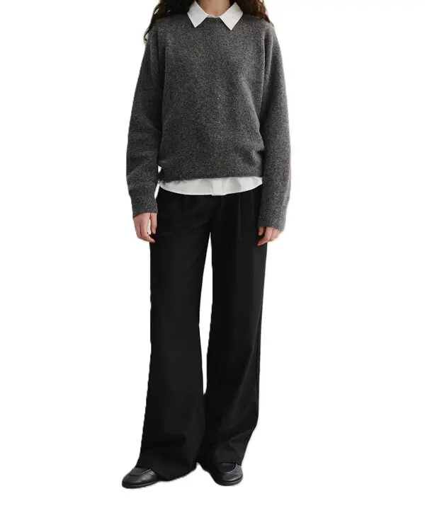 DUNST Pleated Straight-leg Trousers