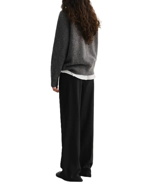 DUNST Pleated Straight-leg Trousers