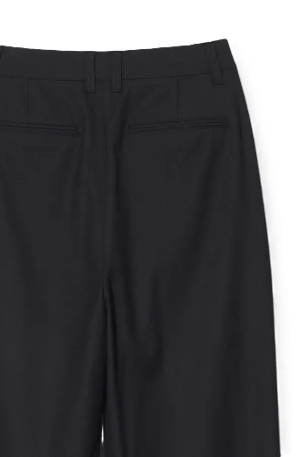 DUNST Pleated Straight-leg Trousers