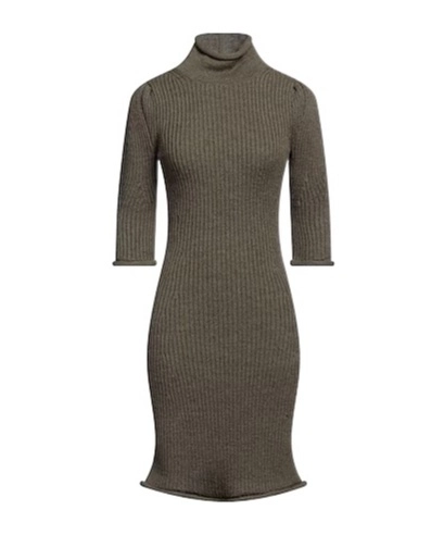 Sportmax Ribbed Knit Turtleneck Dress