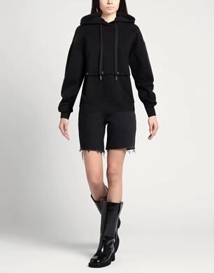Sportmax Minimalist Solid Color Cropped Hoodie