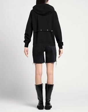 Sportmax Minimalist Solid Color Cropped Hoodie