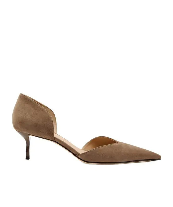 Victoria Beckham Suede D'orsay Pumps - Green