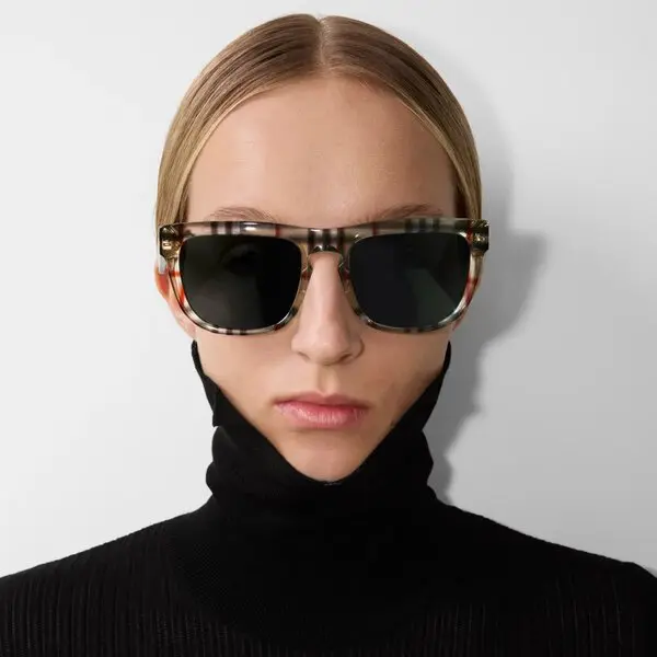 Burberry Check Square Sunglasses