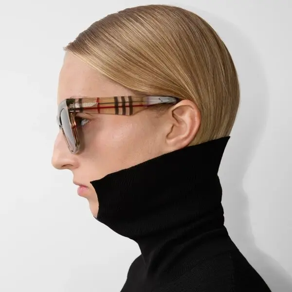 Burberry Check Square Sunglasses
