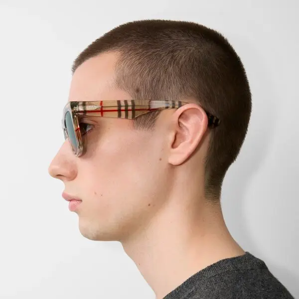 Burberry Check Square Sunglasses