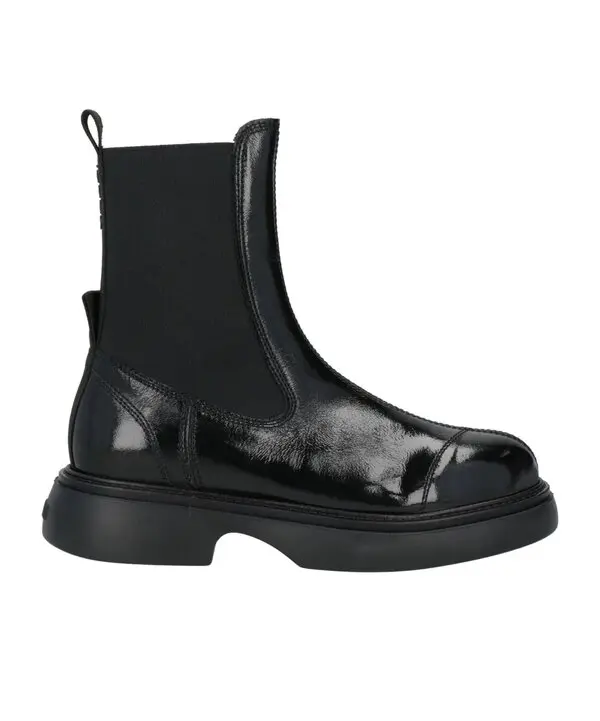GANNI Patent Leather Ankle Boots
