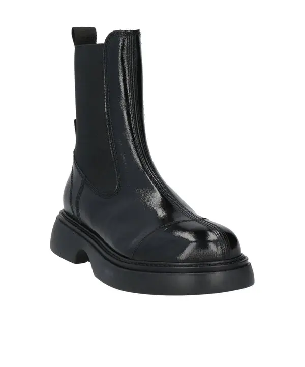 GANNI Patent Leather Ankle Boots