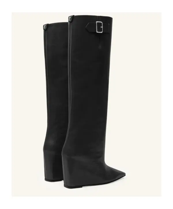 COURREGES Astro Pointed-toe Wedge Boots