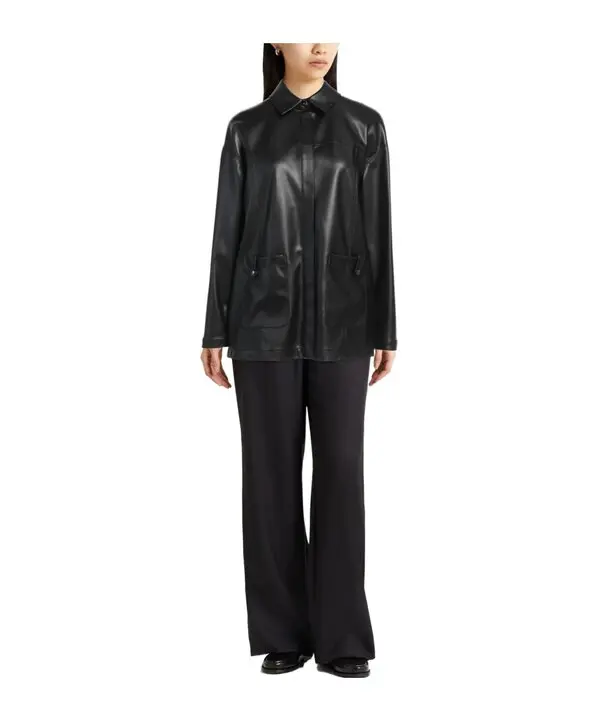 Max Mara Solid-color Shirt Jacket