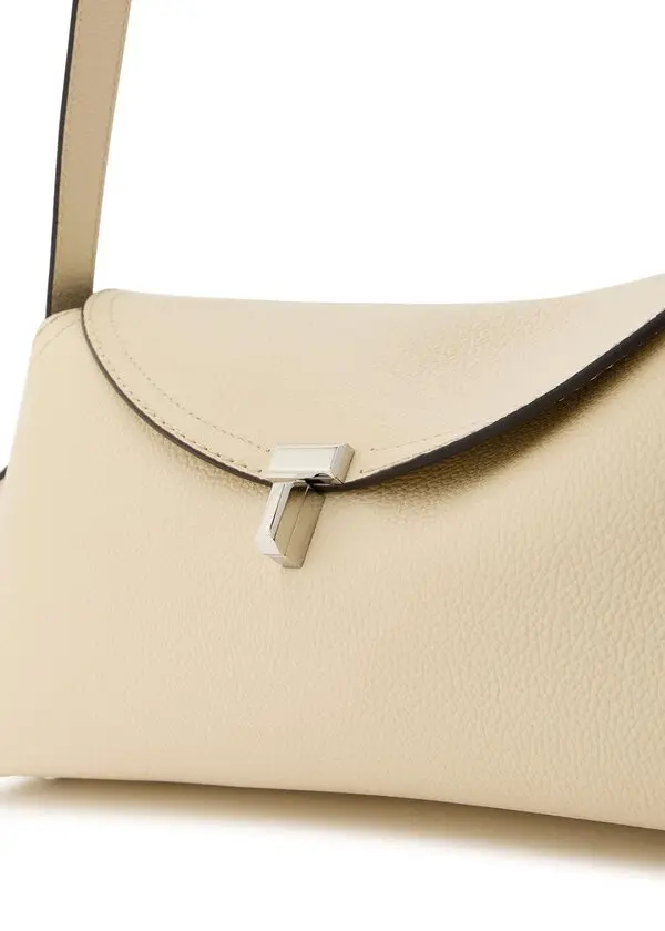 TOTEME T-lock Grained Leather Shoulder Bag