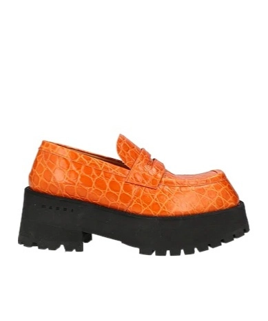 Marni Crocodile-effect Platform Loafers