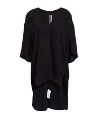 Rick Owens Solid Color V-neck Short-sleeved Top