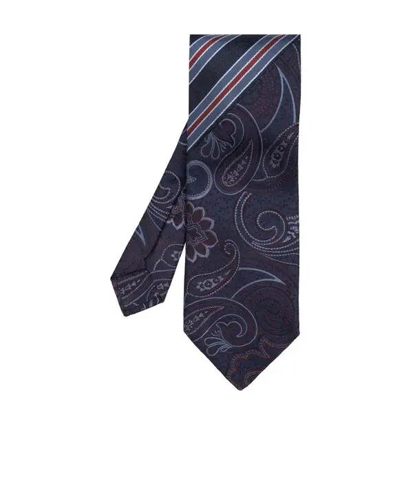 Etro Pattern Embroidered Pointed-tip Tie