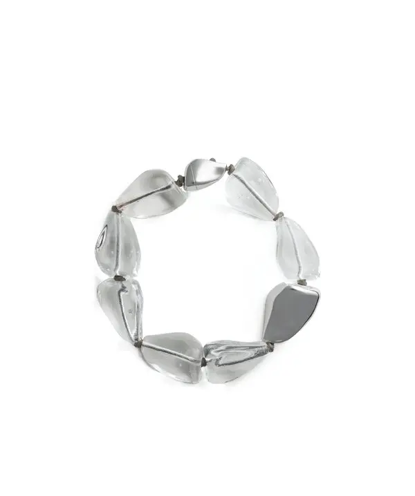 Bottega Veneta Prisma Necklace - Gray