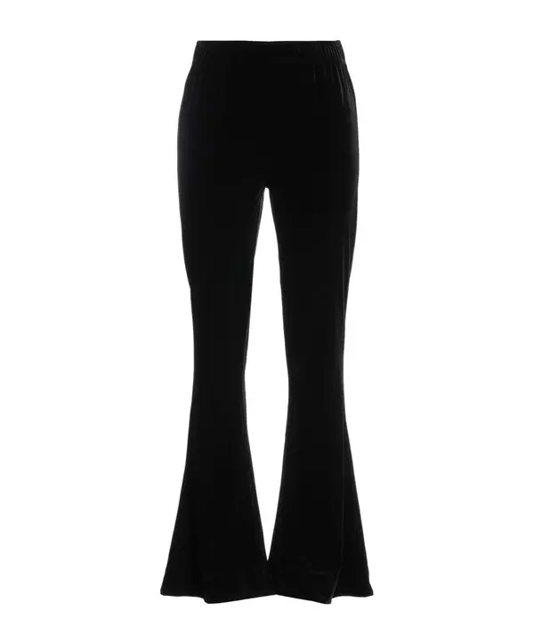 GANNI Fashion Versatile Solid Color Velvet Casual Pants
