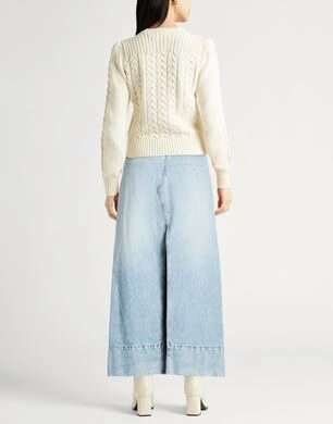 Sportmax Light Wash Denim Flared Skirt