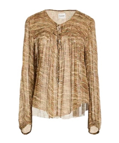 Isabel Marant Étoile Bohemian Printed Chiffon Top