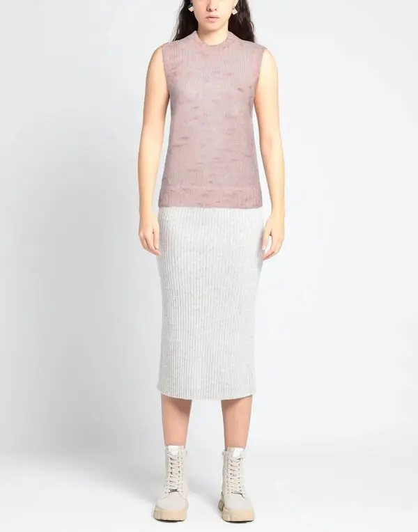 GANNI Fashion Solid Color Sleeveless Knit Tank Top