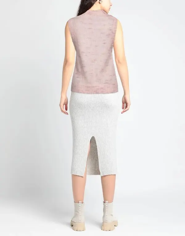 GANNI Fashion Solid Color Sleeveless Knit Tank Top