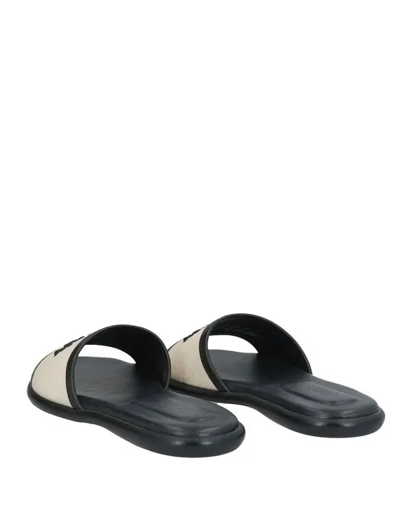 Isabel Marant Étoile Two-tone Canvas And Leather Slides