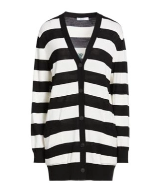 Max Mara Striped Knitted Coat