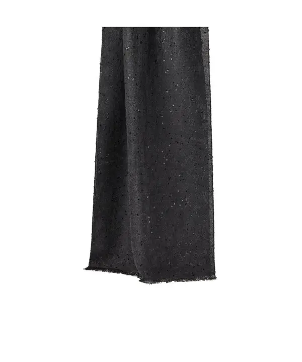 Brunello Cucinelli Sequin Embellished Scarf